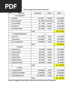 Contoh Rab Kegiatan | PDF