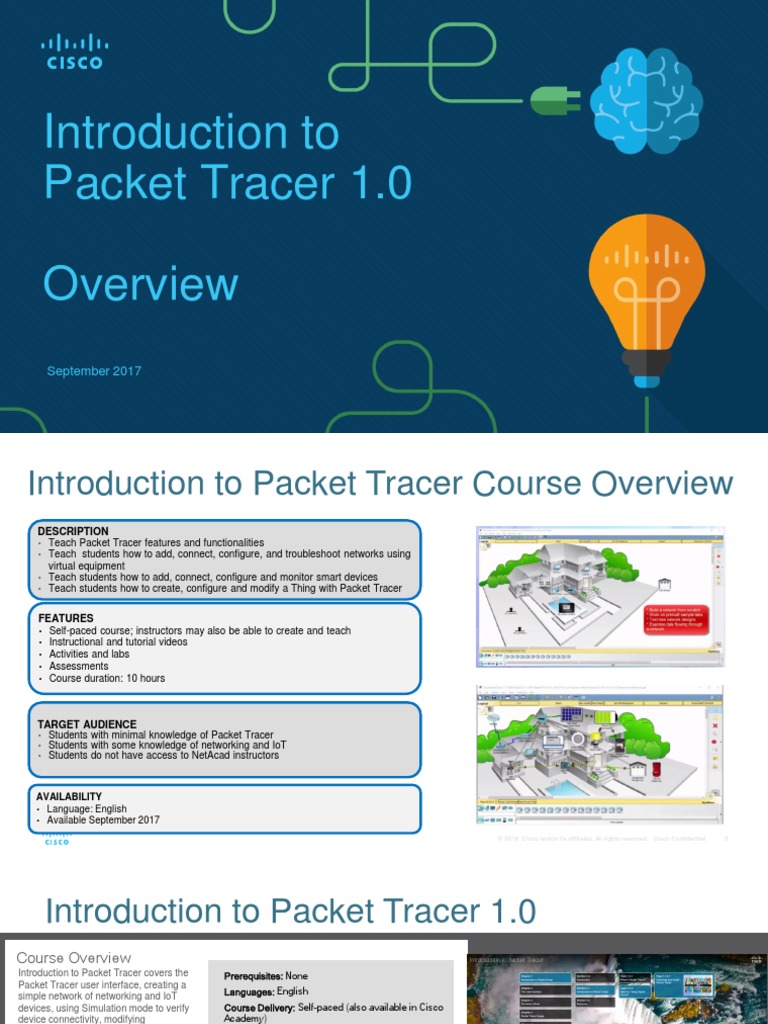 Introduction to Packet Tracer Course Overview - Aug 21 | Internet Of ...