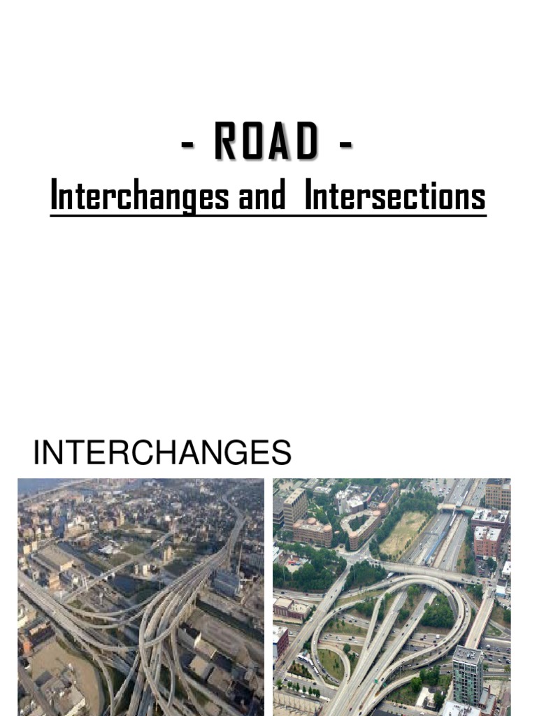Lesson 1.2 Interchanges and Intersections | PDF