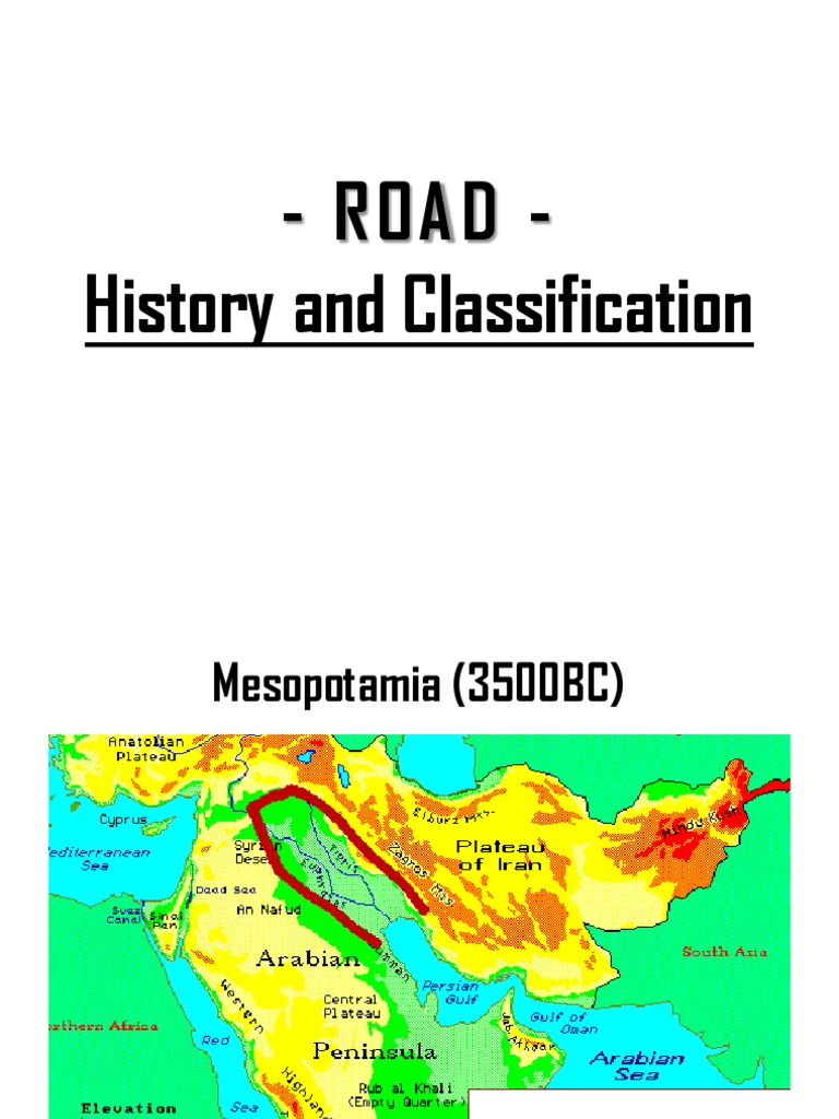 Lesson 1.1 Road History and Classification | PDF | Road | Highway