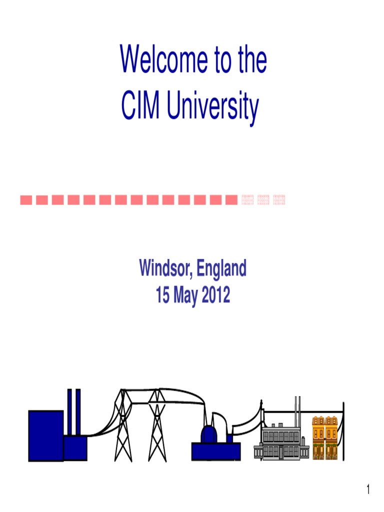 CIM Standards Overview CIM U Windsor Part 1 | PDF | Conceptual Model ...