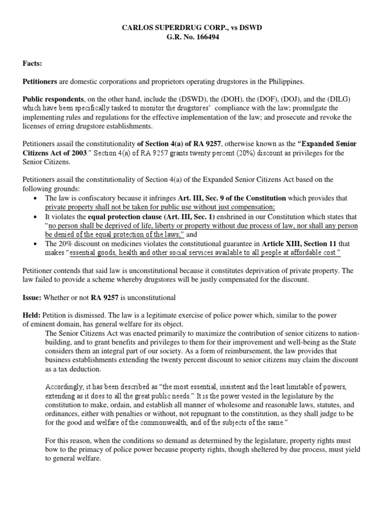 Statcon Case Digests For July 30, 2016 | PDF | Tax Exemption | Repeal