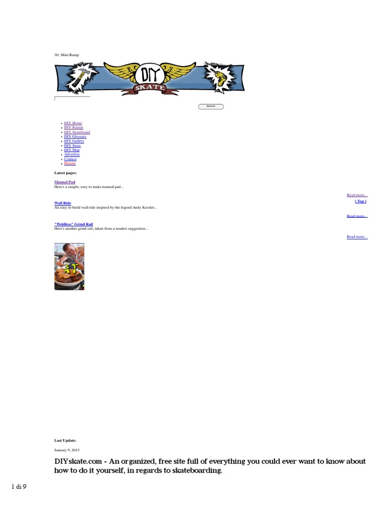 3ft. Mini Ramp Planos PDF | PDF | Plywood | Screw