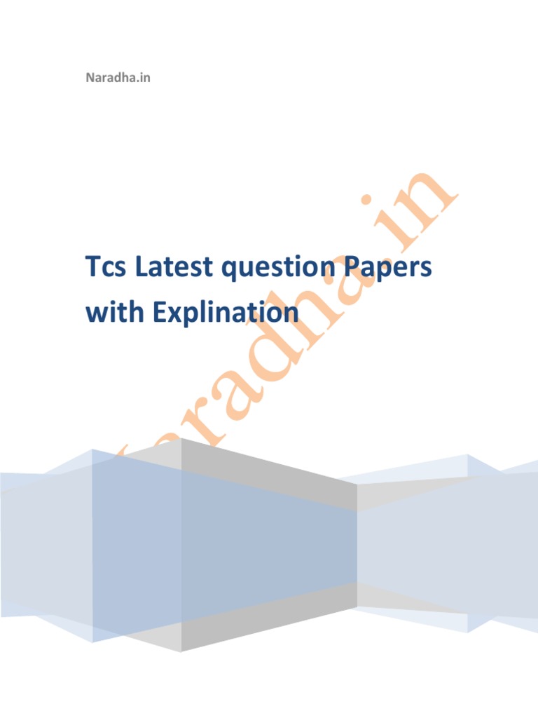Tcs Latest Question Papers With Explination: Naradha - in | Download ...