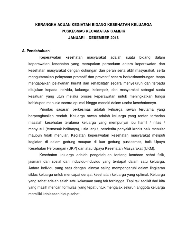 Kak Kesga 2018 | PDF