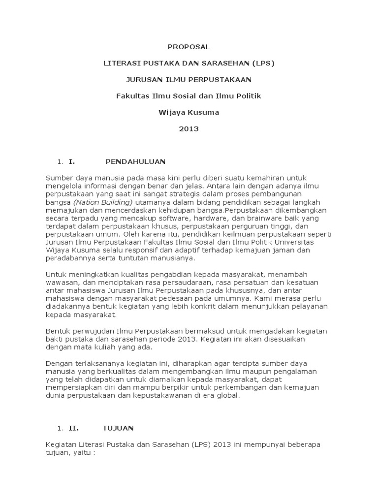 Proposal Literasi | PDF
