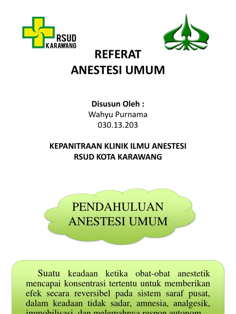 Anestesi Umum | PDF