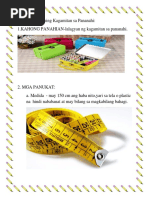 Mga Kagamitan Sa Pananahi | PDF