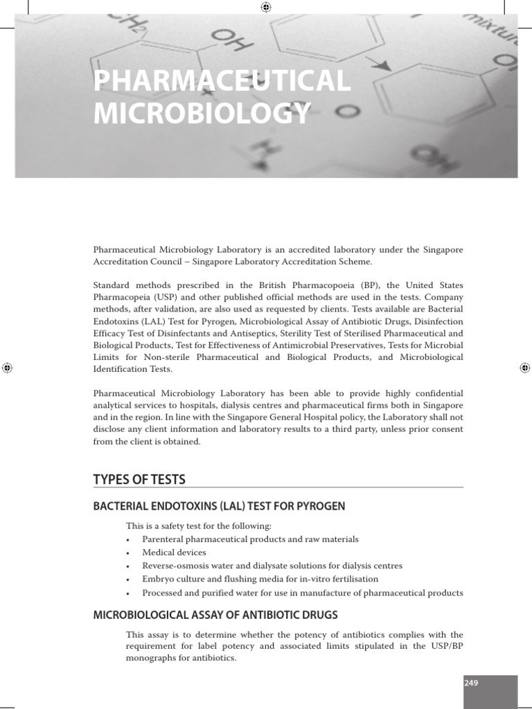 Pharmaceutical Microbiology: Types of Tests | PDF | Sterilization ...
