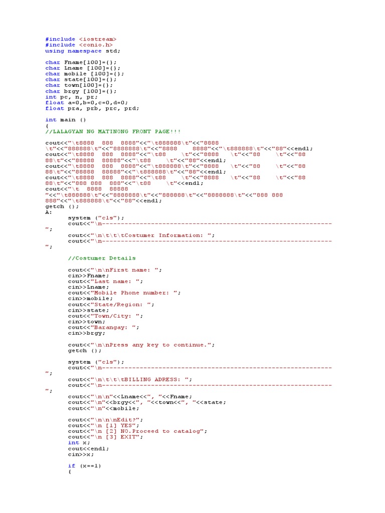 #Include #Include Using Namespace Char Char Char Char Char Char Int Float Float Int | Download ...