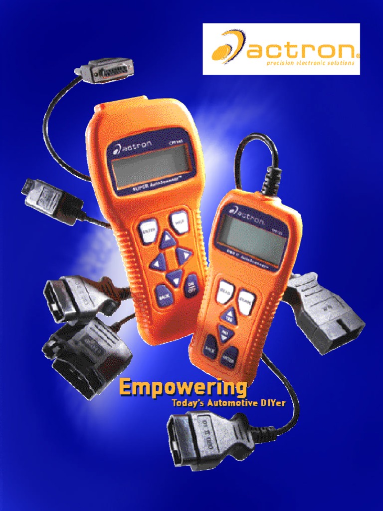 Actron Catalog PDF | PDF | Fuel Injection | Manufactured Goods
