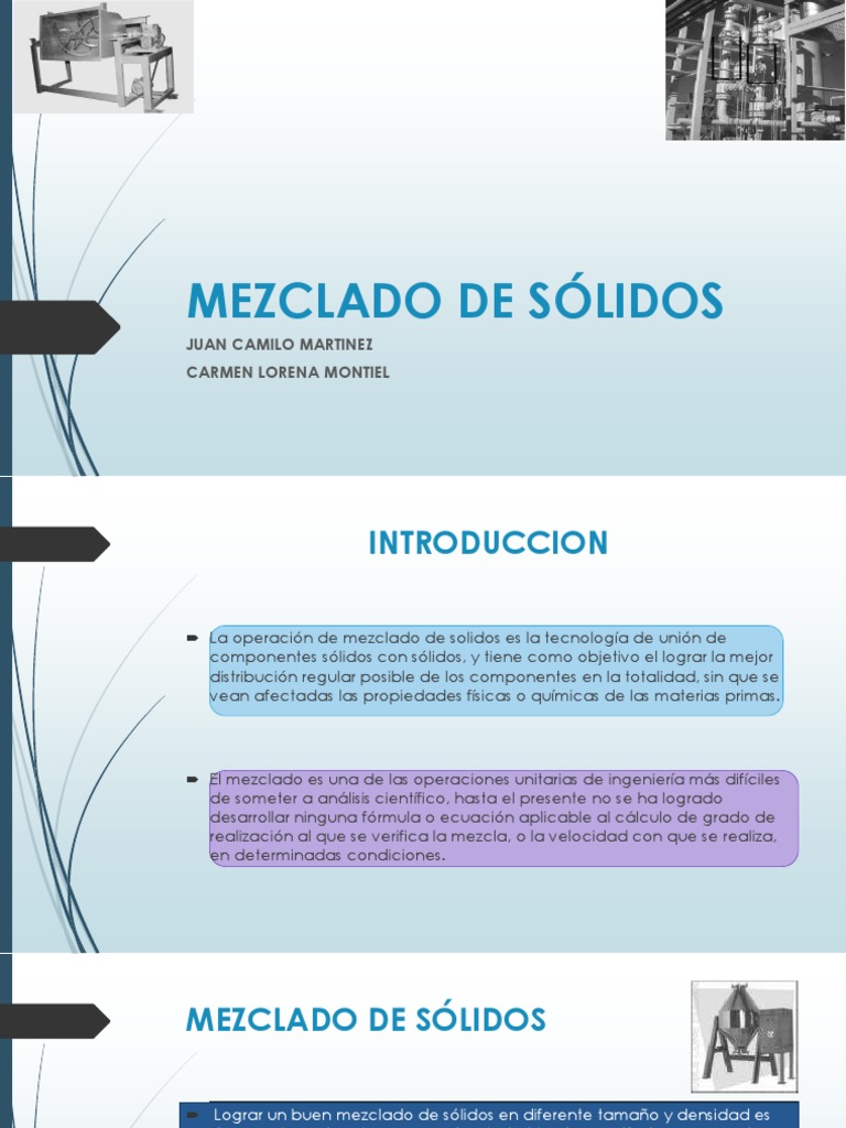 Mezclado de Sólidos | PDF | Líquidos | Convección