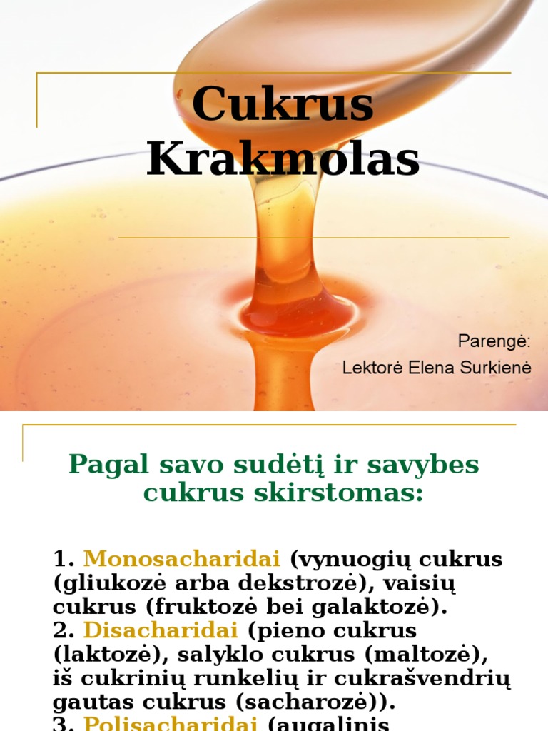 Cukrus, Krakmolas | PDF