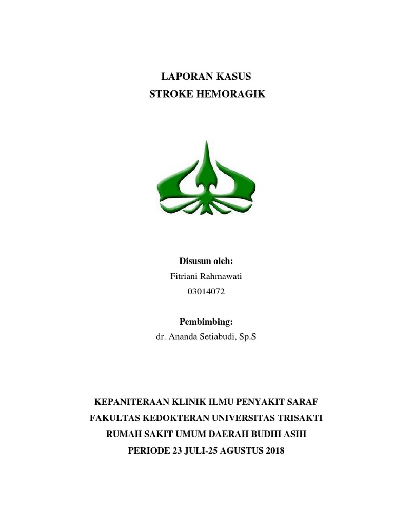 Laporan Kasus Stroke Hemoragik | PDF