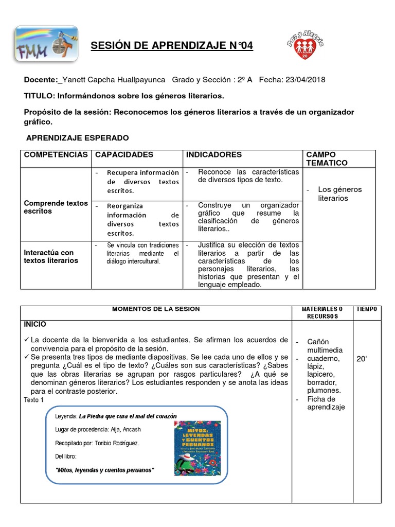 01 Géneros Literarios | PDF | Ficción general