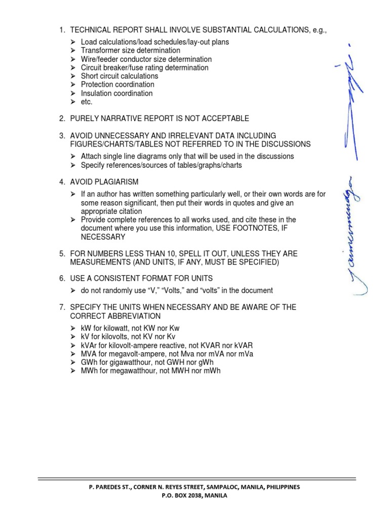 Sample Guide in TER Preparation | PDF | Kilowatt Hour | Affidavit