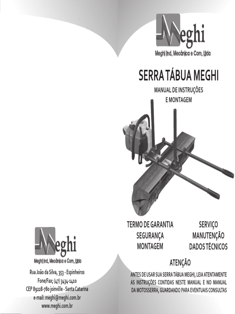 Manual da Serratábua Meghi | PDF