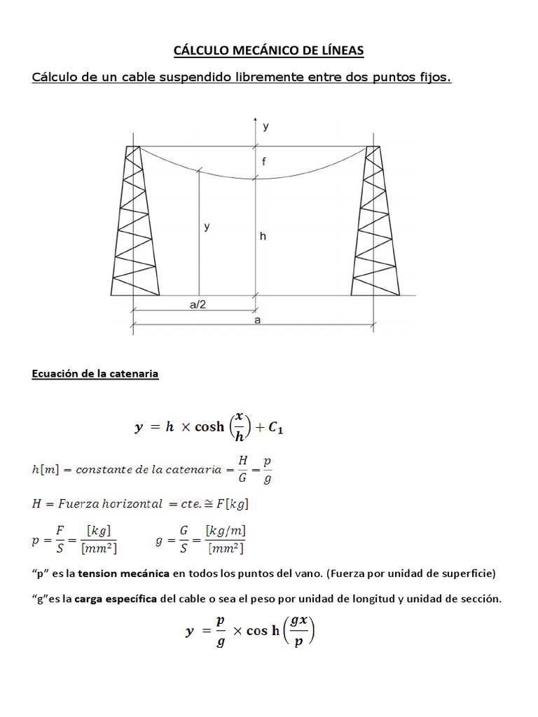 Calculo Mecanico de Lineas Utn Corregido Al 15-11-2011 | PDF | Estrés (Mecánica) | Elasticidad ...