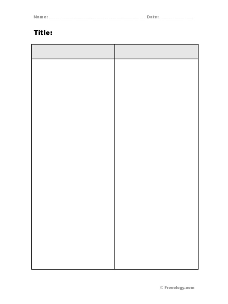 Blank 2 Column | PDF