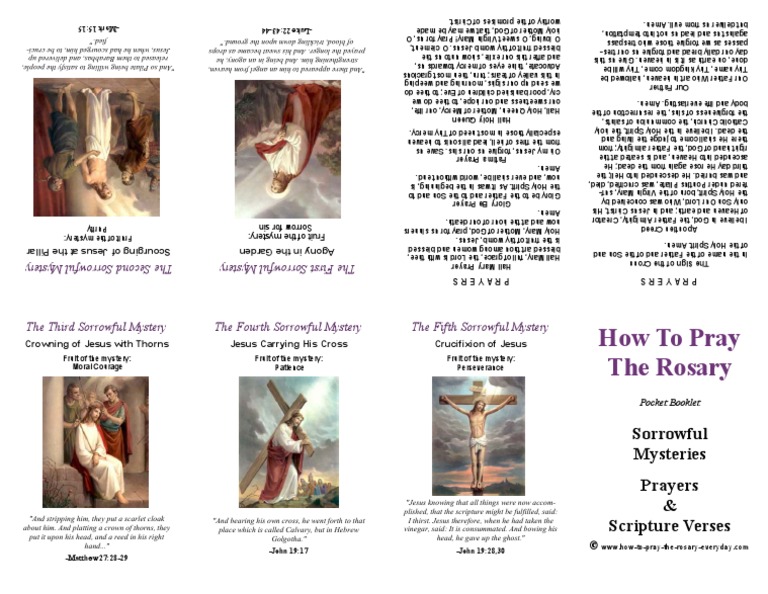Rosary Booklet Sorrowful PDF | PDF | Lord's Prayer | God The Father