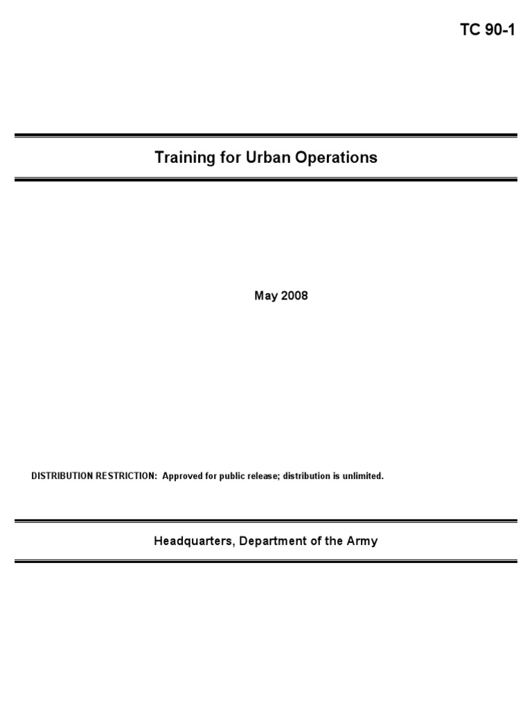 MOUT Training for Urban Operations | PDF | Urban Warfare | Combined Arms