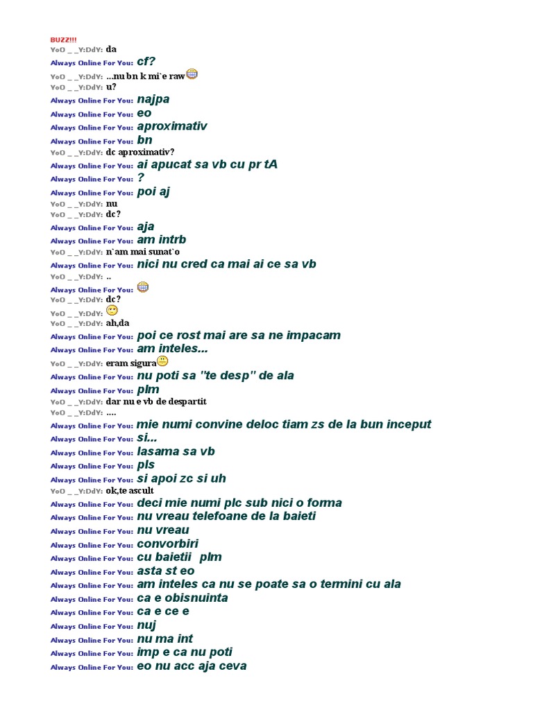 Online Chat About Relationships | PDF