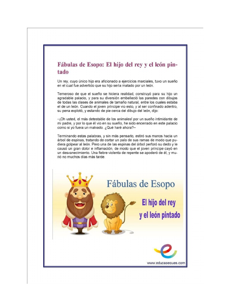 Fábulas de Esopo | PDF
