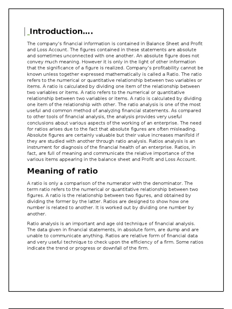 Classification of Ratios | PDF | Financial Ratio | Economies