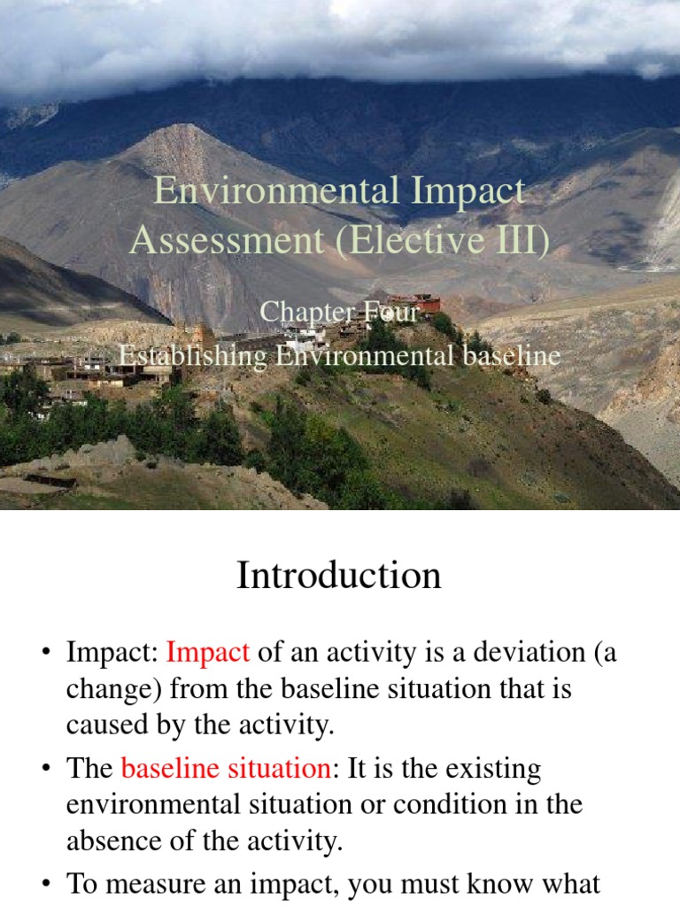 Chapter 4 Baseline | PDF | Environmental Impact Assessment | Environment