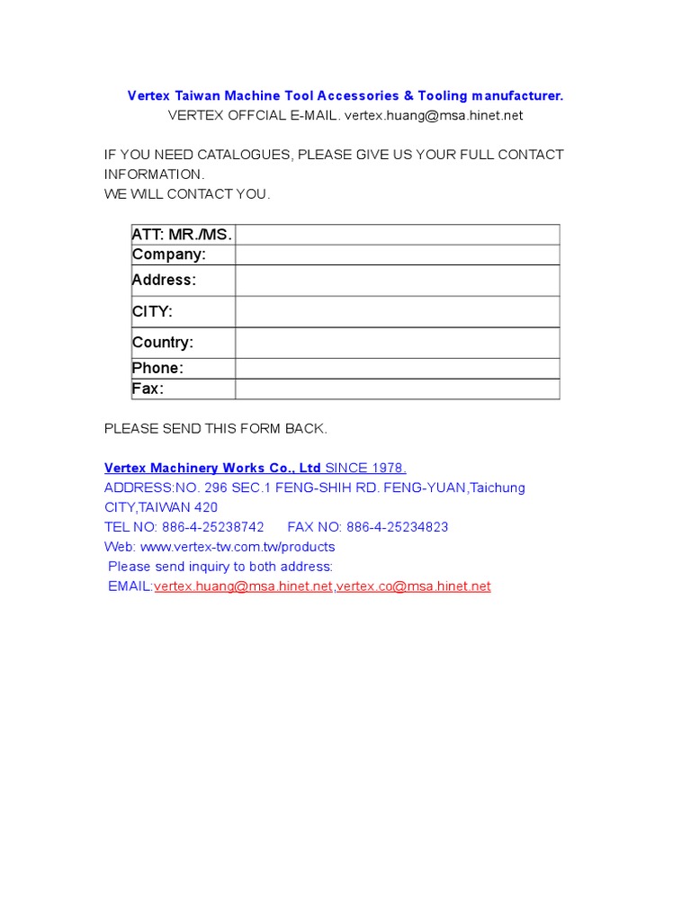 Vertex Catalog Reply | PDF