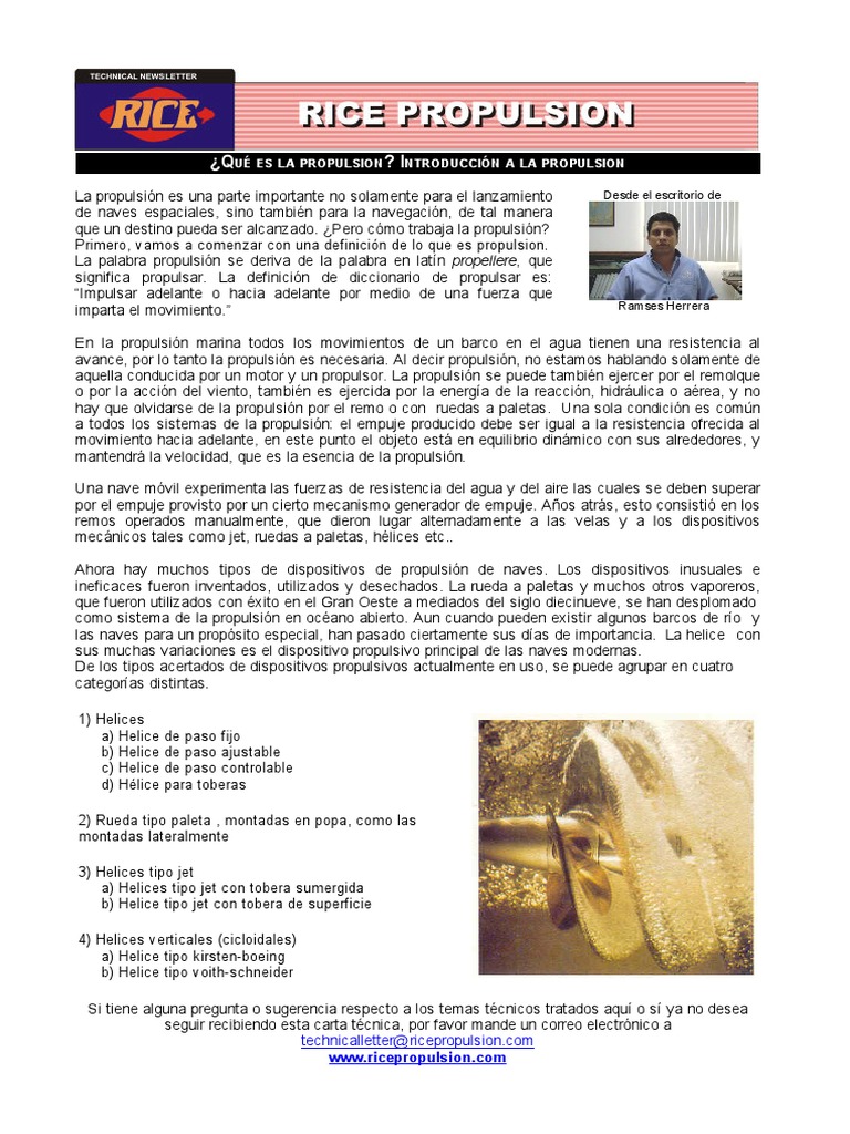 ¿Qué Es La Propulsión - Introducción A La Propulsion | PDF | Propulsión ...