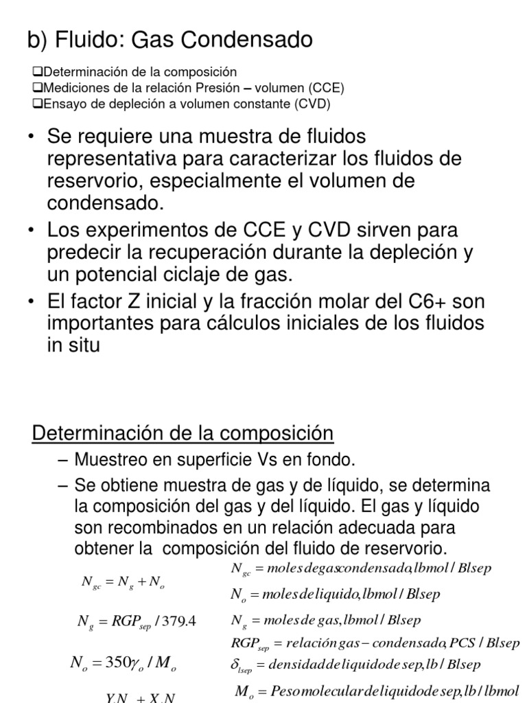 2 PVT Gas Condensado PDF | PDF | Gases | Líquidos
