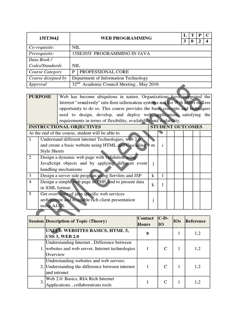 Web Programming | PDF | Ajax (Programming) | Java Server Pages
