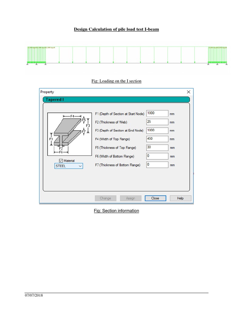 Pile Load Test (CONDITION-1) | PDF | Beam (Structure) | Bending
