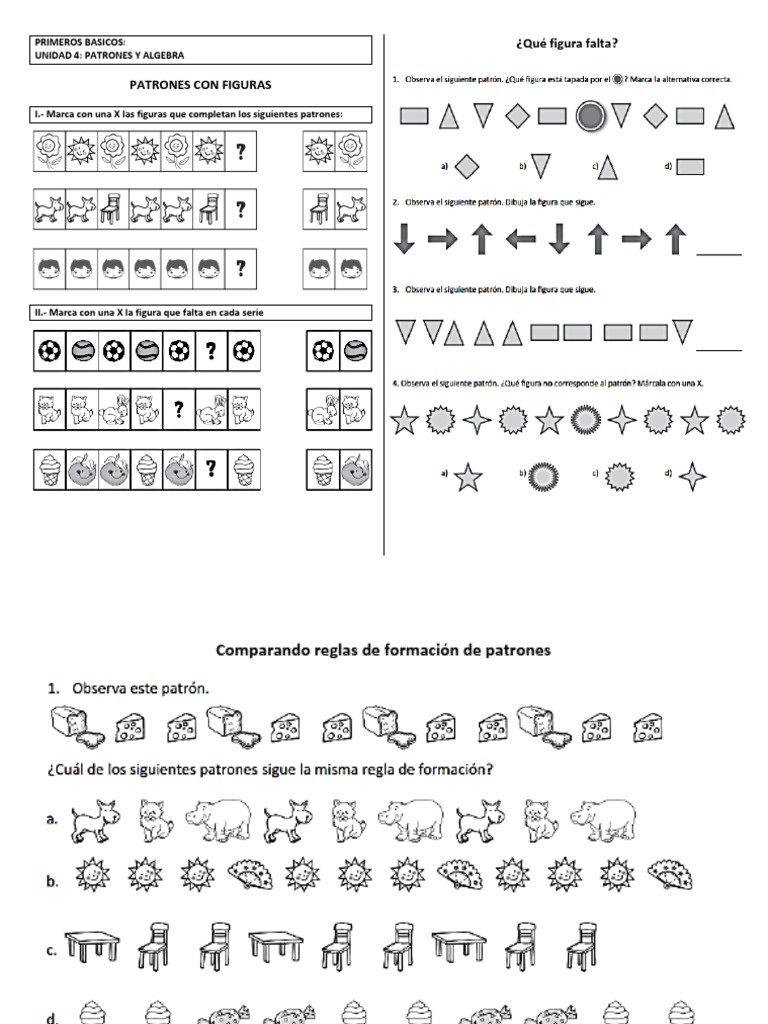 Unidad 4 - Patrones y Algebra | PDF