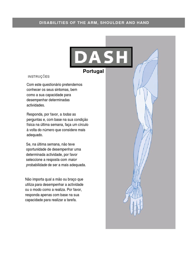 DASH Portuguese | PDF | Dor | Lazer