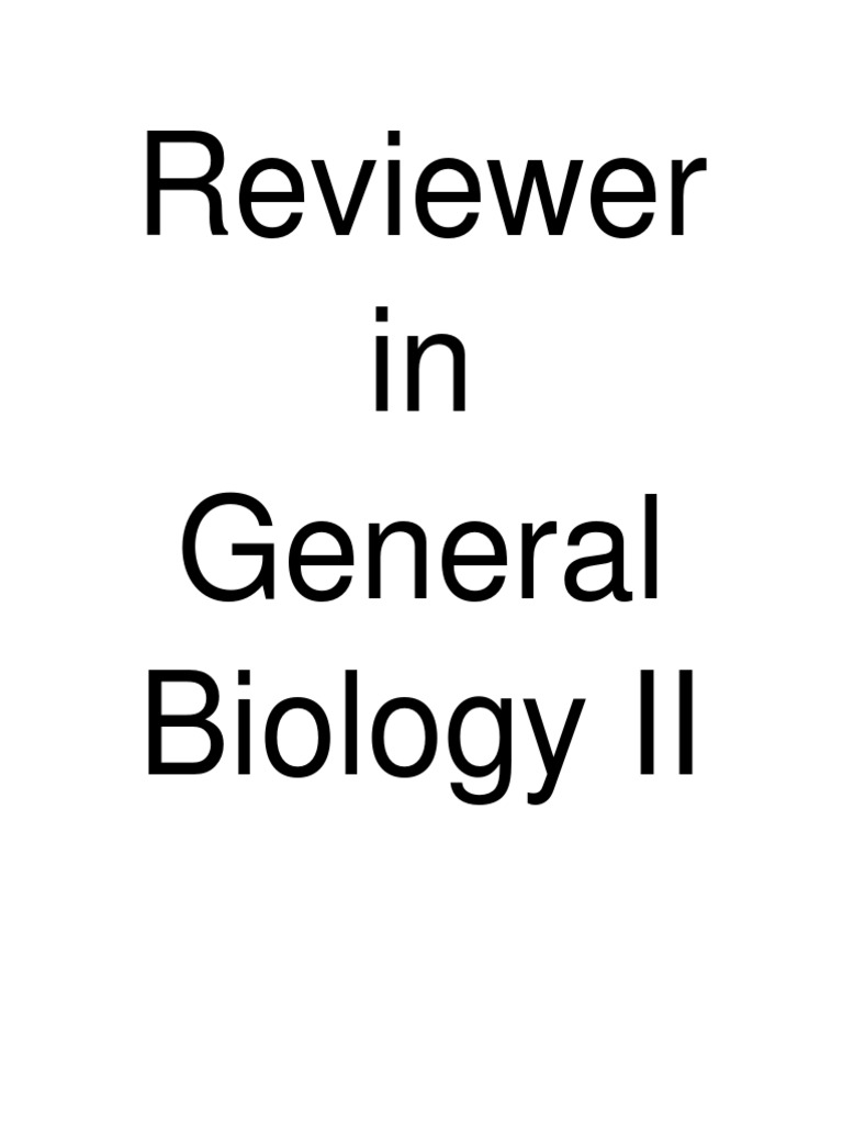 Reviewer in Biology | PDF | Taxonomy (Biology) | Evolution