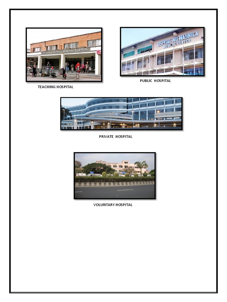 Types of Hospital | PDF