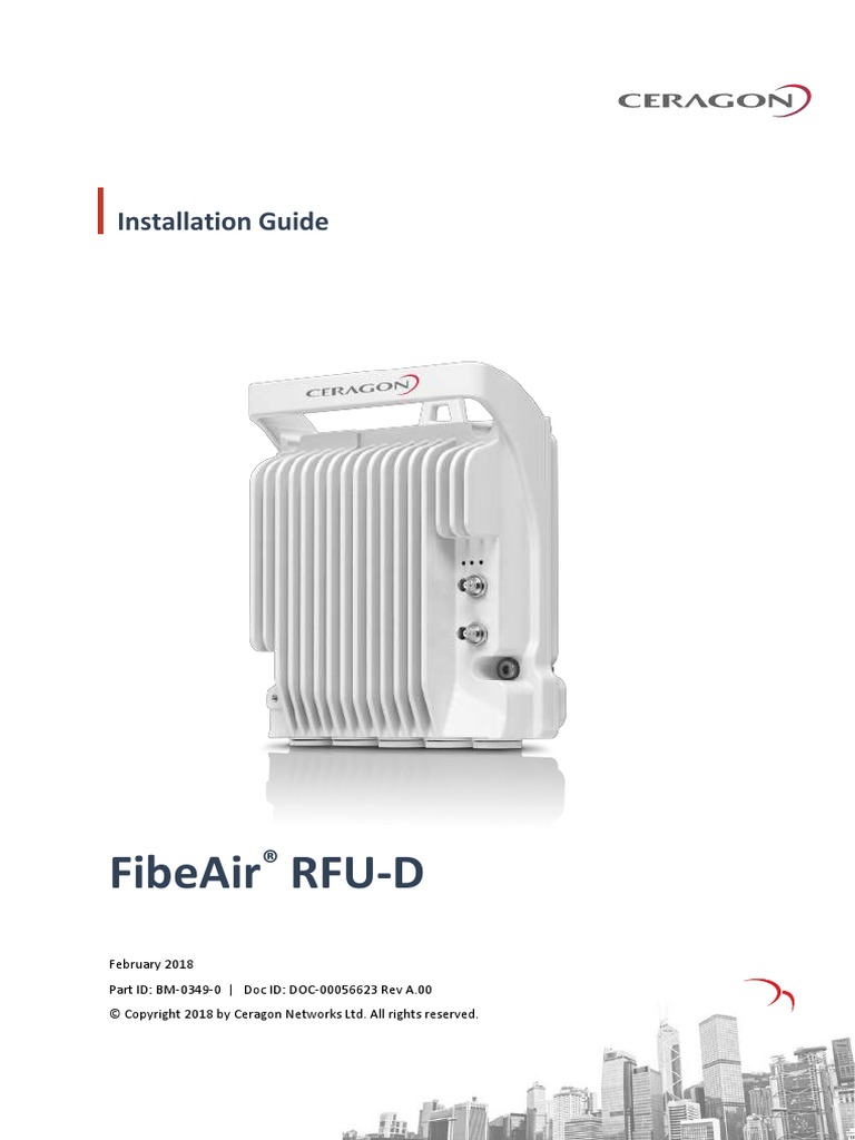 Ceragon FibeAir RFU-D Installation Guide Rev A | PDF | Electrostatic ...