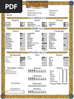 Character Sheet for RPG Players | PDF | Leisure | Sports