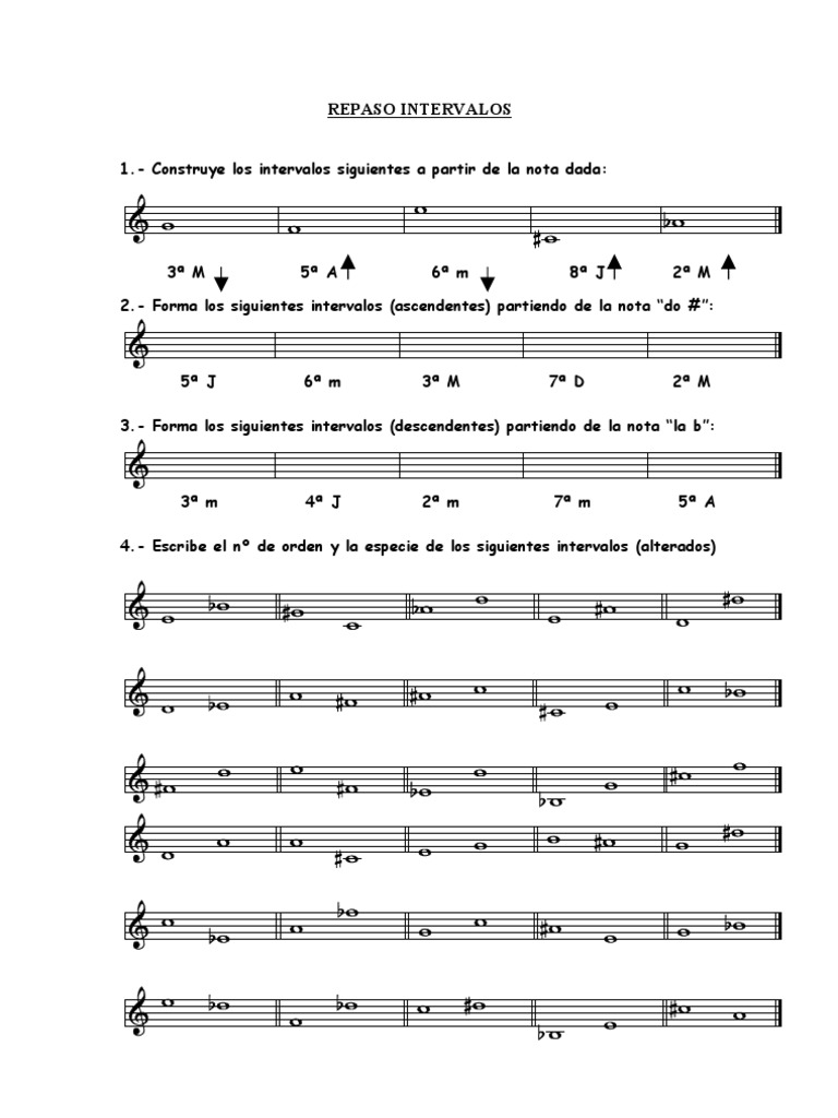 FICHA REPASO INTERVALOS