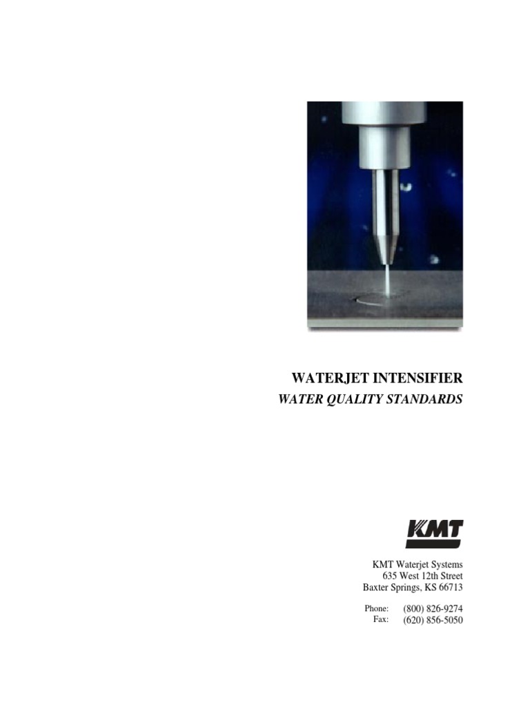 Water Quality Specifications For Water Jet | PDF | Magnesium | Alkalinity