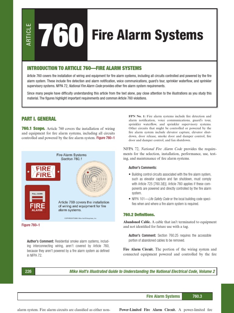 2008 NEC Article 760 | PDF | Electrical Wiring | Building
