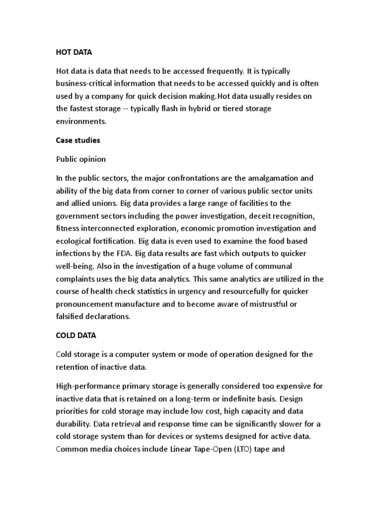 Hot Data | PDF | Computer Data | Data