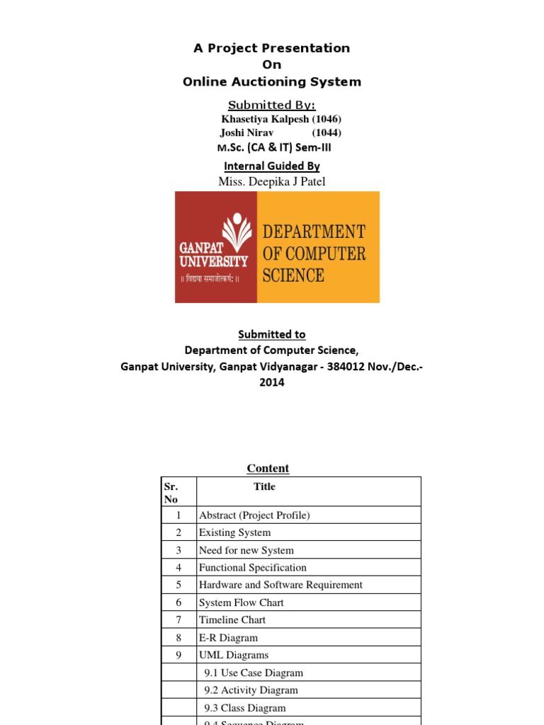 Online Auction System | PDF | Areas Of Computer Science | Computing