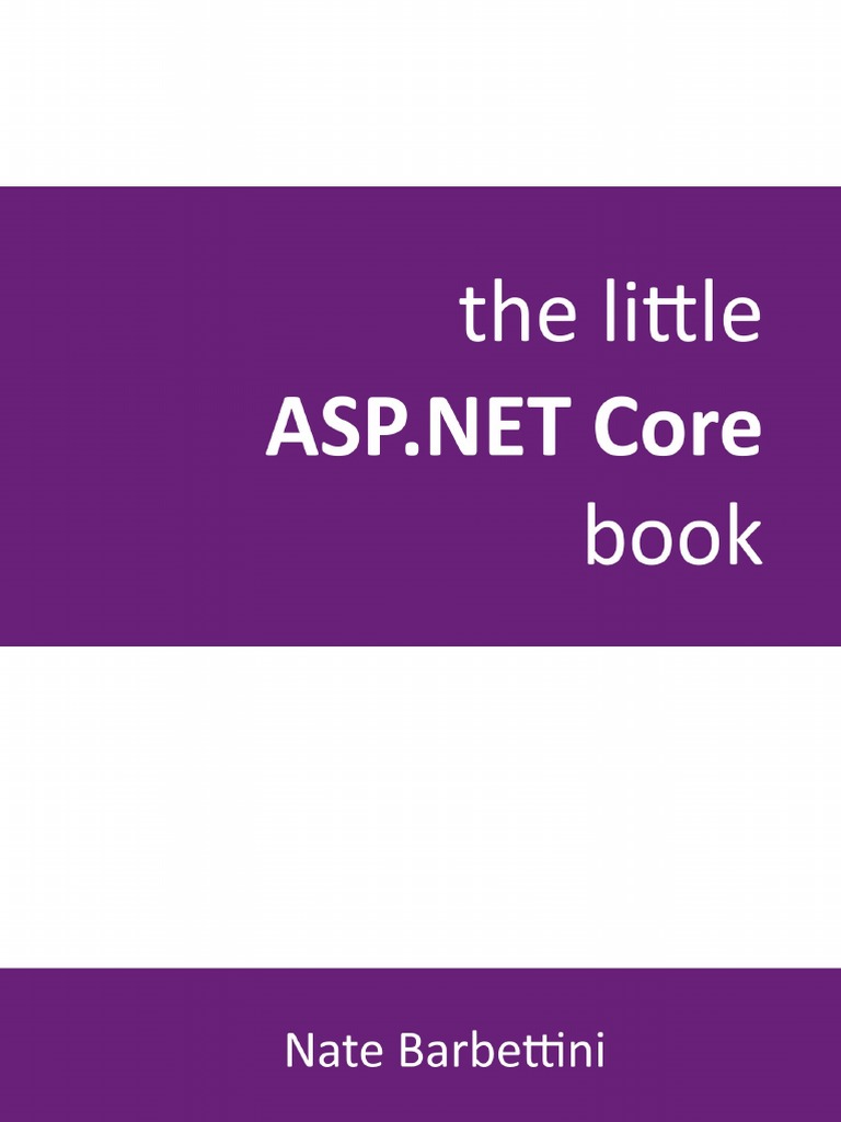 Little ASP Net Core Book | PDF | Model–View–Controller | Entity Framework Little ASP Net Core Book | PDF | Model–View–Controller | Entity Framework