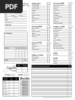 Fantasy AGE - Character Record Sheet | PDF | Leisure | Sports