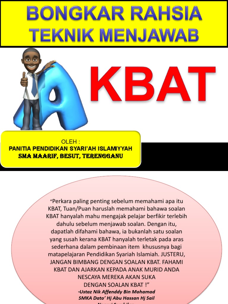 Teknik Menjawab PS - KBAT | PDF