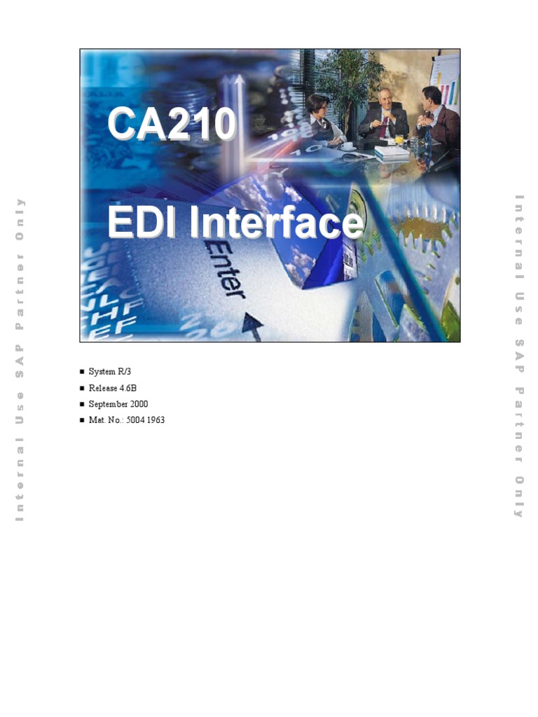 CA210 EDI Interface PDF | PDF | Electronic Data Interchange | Application Programming Interface