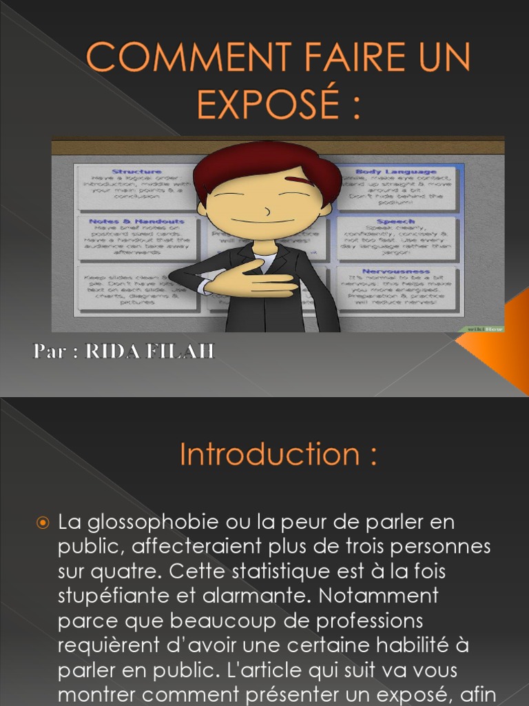 Comment Pratiquer L’Exposé: Comment Débuter Un Exposé – QFSW